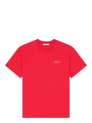 Givenchy T-shirt In Cotton With Paris Gros Grain - Vermillon