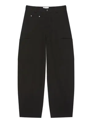 Givenchy Couture Seam Cargo Trousers With Embroidered Detail - Black