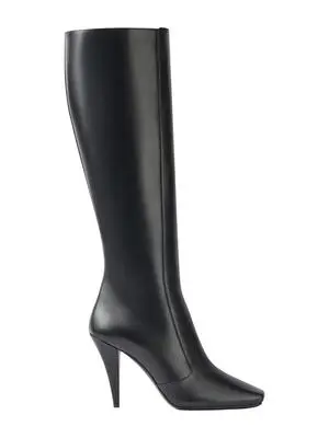 Givenchy Sliced Square Leather Boots - Black