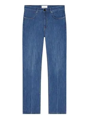 Givenchy Straight Fit Shadow Washed Jeans - Medium Blue
