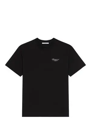 Givenchy T-shirt In Cotton With Stamp Print - Black