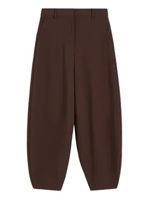 BY MALENE BIRGER Carlien High-waist Trousers - Warm Brown