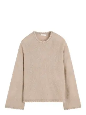 BY MALENE BIRGER Cierra Braid Sweater - Cobblestone