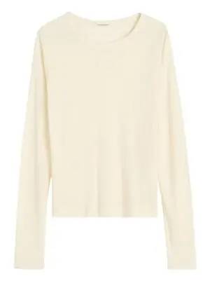 BY MALENE BIRGER Fritha Long-sleeved T-shirt - Soft White