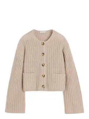 BY MALENE BIRGER Cierrou Rib Cardigan - Cobblestone
