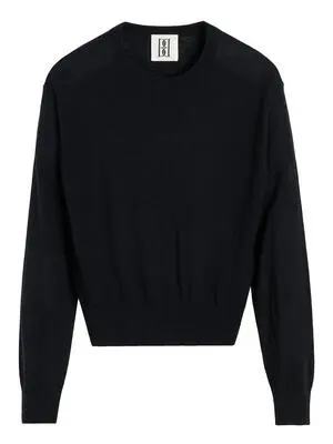 BY MALENE BIRGER By Malene Birger Mantea Wool-Blend Sweater Black