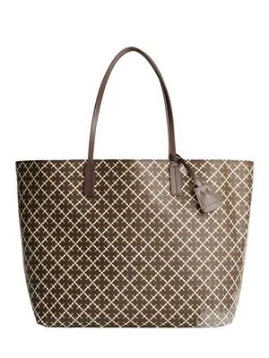 BY MALENE BIRGER Abi Printed Tote Bag - Warm Brown