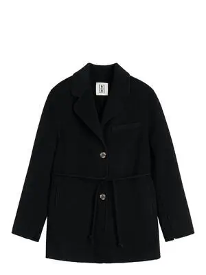 BY MALENE BIRGER Hellen Single-breasted Wool Blazer - Black