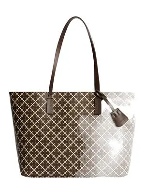 BY MALENE BIRGER Abigail Printed Tote - Warm Brown