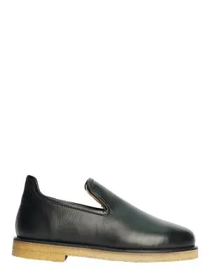 BY MALENE BIRGER Romine Leather Slippers - Black
