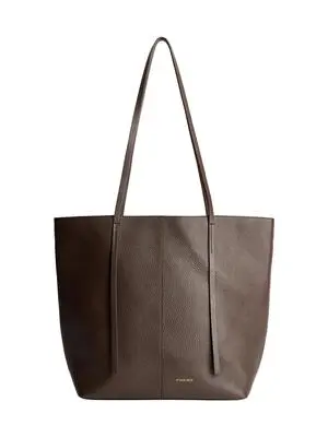 BY MALENE BIRGER Abilso Leather Tote Bag - Carafe
