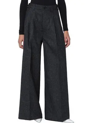 MAISON MARGIELA Wide-leg Wool Trousers - Grey