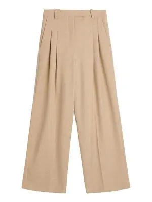 BY MALENE BIRGER Cymbaria High-Waisted Trousers Cinnamon Brown