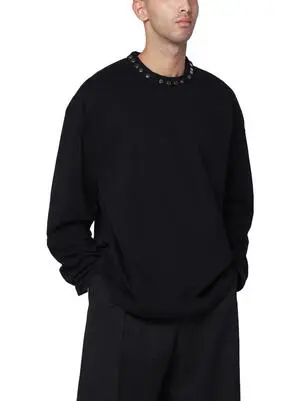 JIL SANDER Long-sleeve T-shirt With Studs - Black