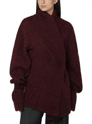 Dries Van Noten Oversized Mohair-Blend Sweater Red