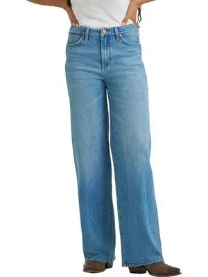 Wrangler High-waist Straight Leg Jeans - Austin