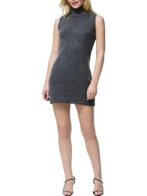 French Connection Vhari Sleeveless Turtleneck Mini Sweater Dress - Mid Grey Mel