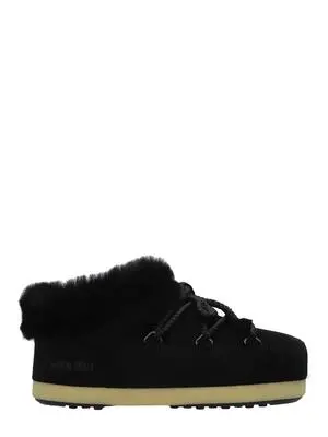 Moon Boot Mb Evx Suede Mules - Black