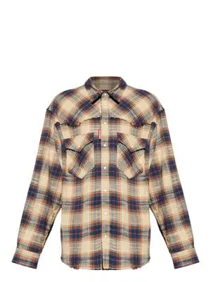 Dsquared2 Cotton Checked Shirt - Beige