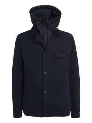 Moncler Double-layered Arras Hooded Jacket - Blue