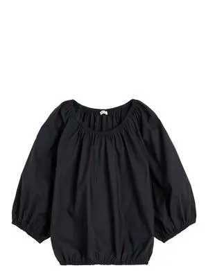 BY MALENE BIRGER Lelow Organic Cotton Blouse - Black