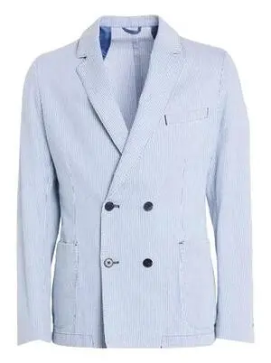 Officine Générale Striped Blazer - Azure
