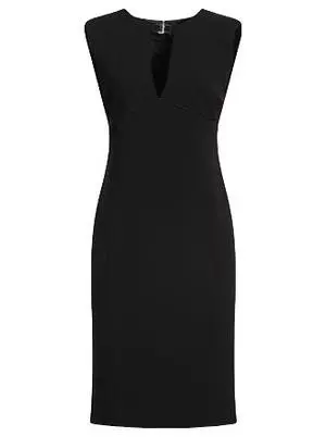 LIU •JO Midi Bodycon Dress - Black