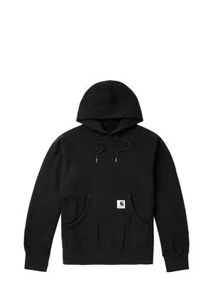Sacai Carhartt Wip Cotton-jersey Hoodie - Black