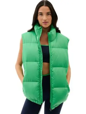Splits59 Summit Nylon Puffer Vest - Grass