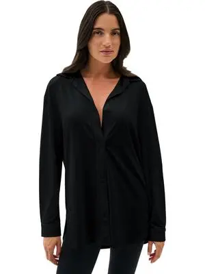 Splits59 SPLITS59 Kate Airweight Lite Button-Down Shirt Black