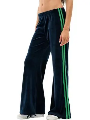 Splits59 Heritage Velour Wide Leg Pant Indigo/grass