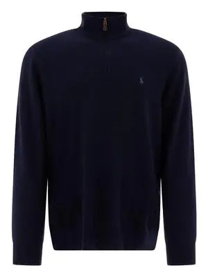 Ralph Lauren Wool Half-zip Sweater - Blue