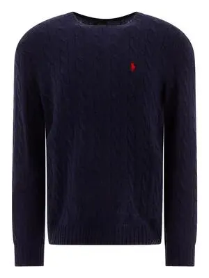 Ralph Lauren Wool And Cashmere Crewneck Sweater - Blue