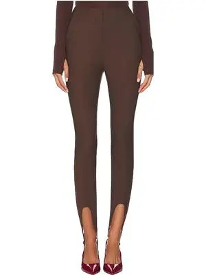 NAKEDVICE The Alexis Stirrup Pant - Espresso