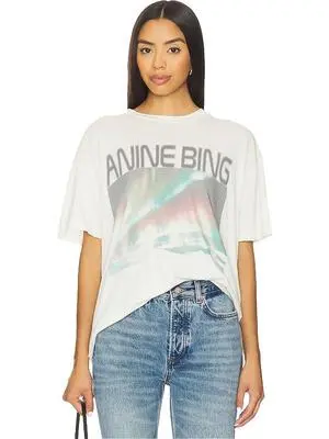 ANINE BING Cade Northern Lights Tee - Off White