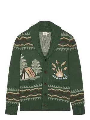 Faherty Brand Camp Cardigan - Forest Lake