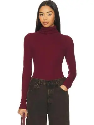 Enza Costa Layering Turtleneck Sweater - Barolo
