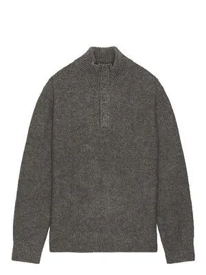 Paige Kotoni Snap Collar Sweater - Dark Grey