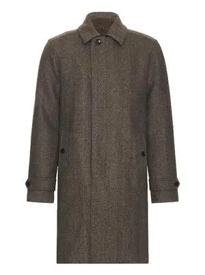 Paige Brunetti Herringbone Coat - Camel & Black
