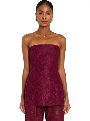 Amanda Uprichard Linda Lace Tunic - Wine