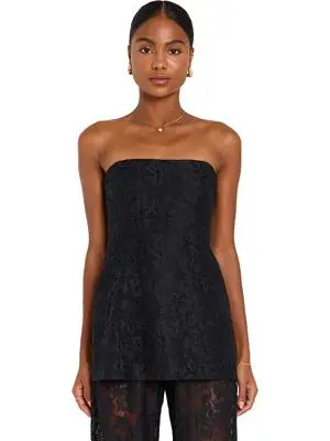 Amanda Uprichard Linda Lace Tunic - Black