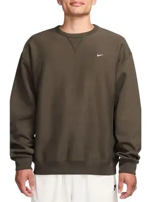 Nike Fleece Crewneck Sweatshirt - Dark Hazel/white