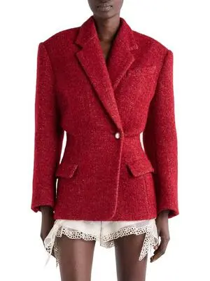 Isabel Marant Gallie One-button Blazer - Deep Red