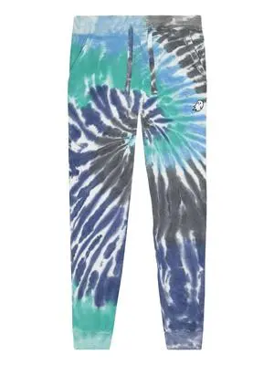 DALIX Ghost Tie Dye Fleece Jogger Pant - Glacier