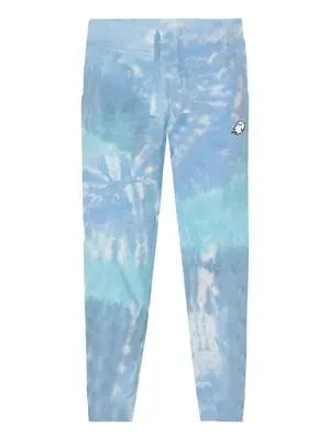 DALIX Mens Ghost Tie Dye Fleece Jogger Pant Lagoon