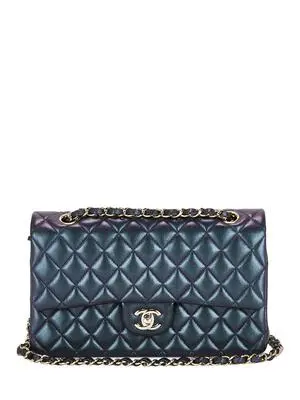 Chanel Lambskin Flap Bag - Purple