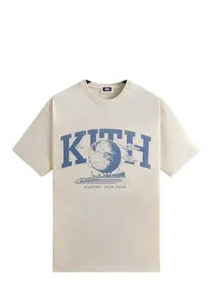 Kith Kin Queens Unisphere Vintage Tee Shirt - Sandrift