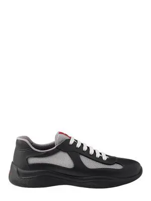 Prada America's Cup Soft Rubber Sneakers - Black