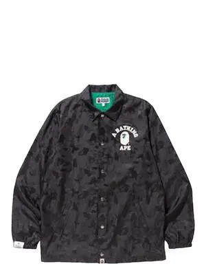 A BATHING APE X Heineken 100 Jacquard Camo Coaches Jacket - Black