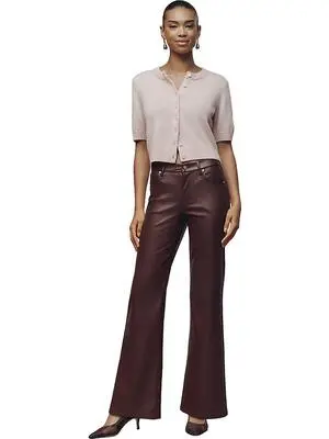 Hudson Jeans Faux Leather Rosie Wide-leg Pants - Port Royal